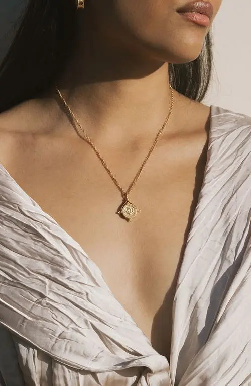 SATYA JEWELRY Path Of Awakening Labradorite Lotus Spinner Necklace