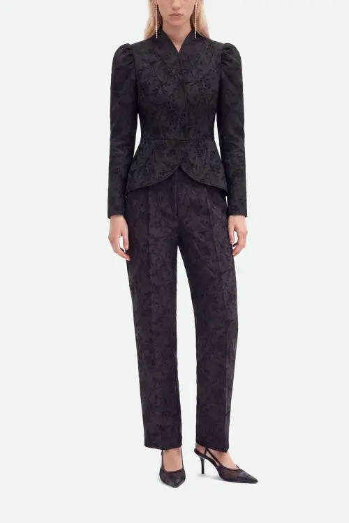 NOCTURNE Balloon Sleeve Wrap Jacket