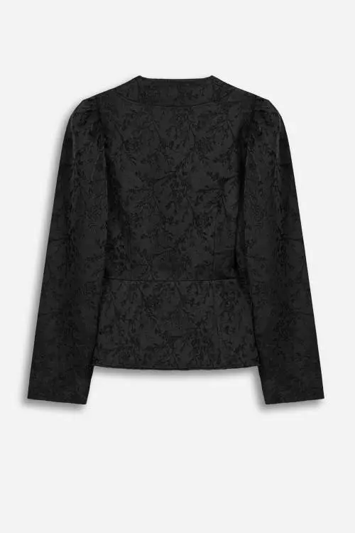 NOCTURNE Balloon Sleeve Wrap Jacket