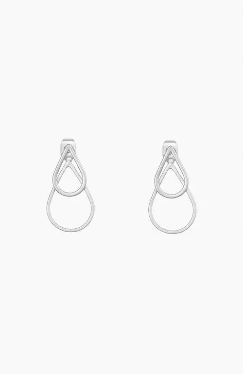 BEARFRUIT JEWELRY Tabitha Earring Jackets Vintage Layered Statement - Silver