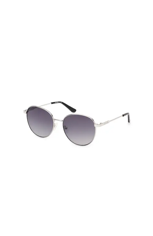 HARLEY-DAVIDSON Round Metal Sunglasses - Silver/gradient Smoke