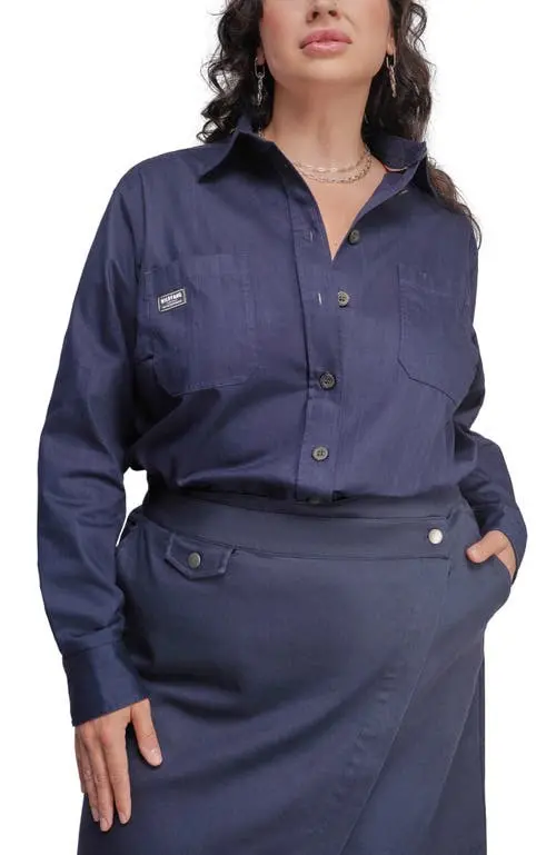 WILDFANG Essential Long Sleevde Button Up