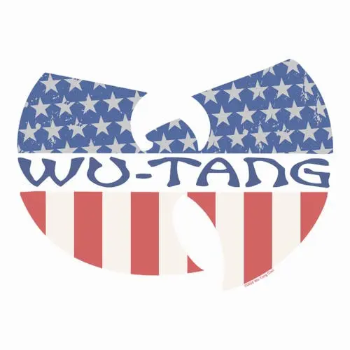WU-TANG CLAN American Flag Group Logo Short Sleeve Ringer T-shirt