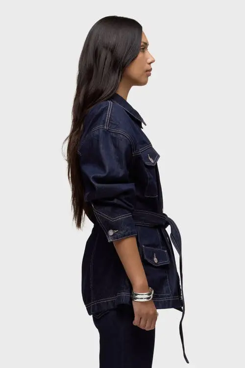 Hudson Jeans Anya Belted Denim Jacket