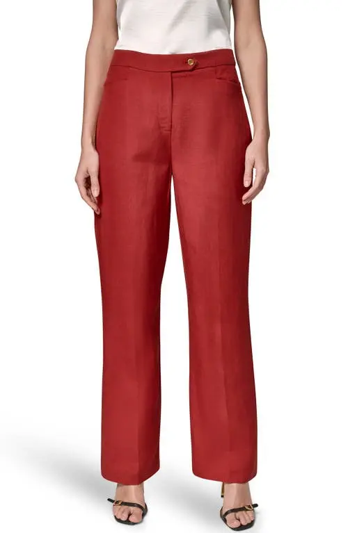 Donna Karan New York Straight Leg Pants - Sunbaked