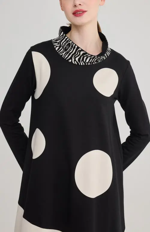 LUUKAA Giulia Mixed Printed Jersey Dress