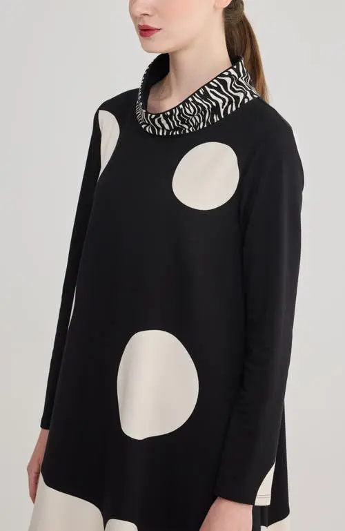 LUUKAA Giulia Mixed Printed Jersey Dress