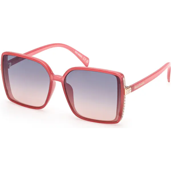 HARLEY-DAVIDSON Bold Oversized Square Sunglasses - Pink/gradient Bordeaux