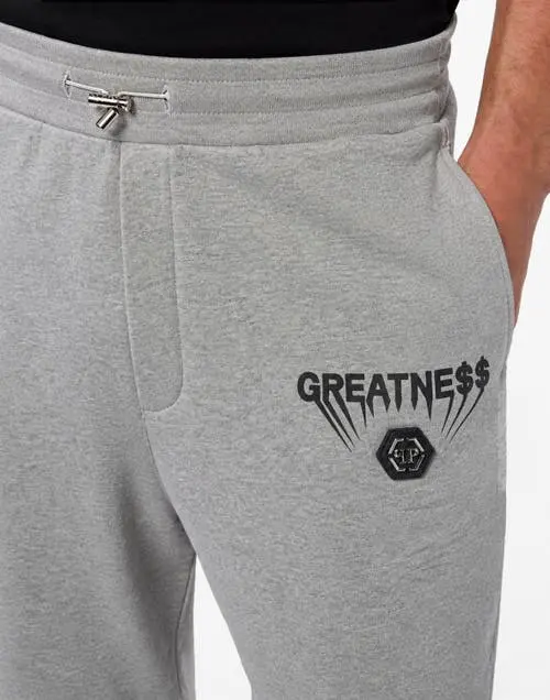 Philipp Plein Fleece Shorts Greatness - Grey