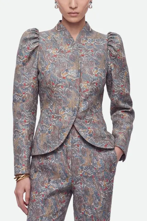 NOCTURNE Stand Collar Jacket - Yellow