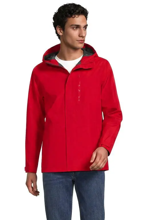 LANDS' END Squall Waterproof Packable Shell Rain Jacket