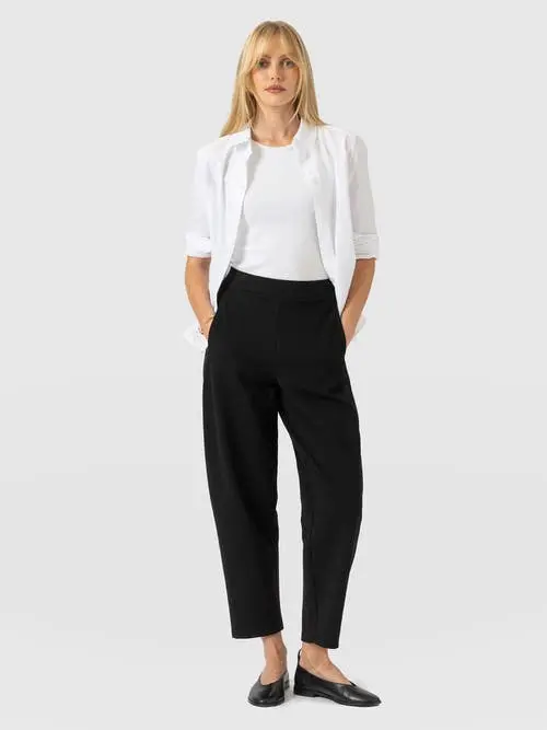 SAINT + SOFIA Barrel Leg Jersey Pant