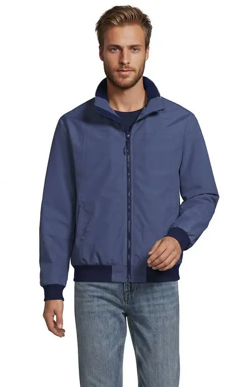 LANDS' END Classic Squall Waterproof Insulated Jacket - Nightfall Blue