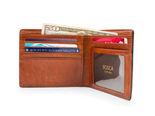 Bosca Dolce Executive Id Wallet - Amber