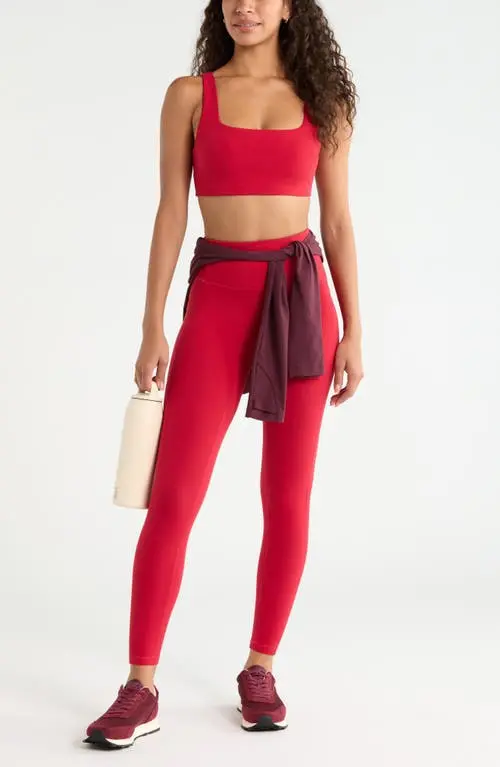 Zella Studio Luxe Square Neck Sports Bra