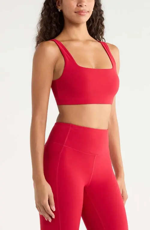 Zella Studio Luxe Square Neck Sports Bra