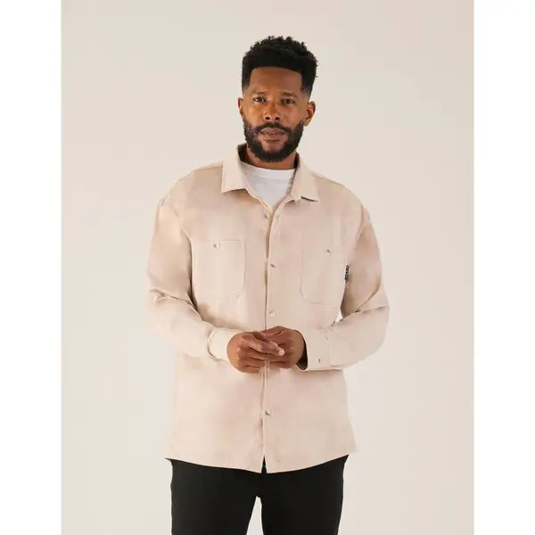 GLYDER Fairway Button Down - Oatmilk