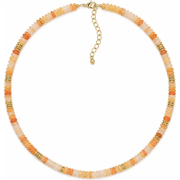 ERIN MCDERMOTT JEWELRY Coffee Date Yellow And Orange Beaded Necklace - Beige