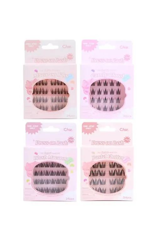 CHAR COSMETICS The Daring Delights Bundle Of Fluffy Bakery Collection Pre-glued 24 Hour Wear Lashes - Black