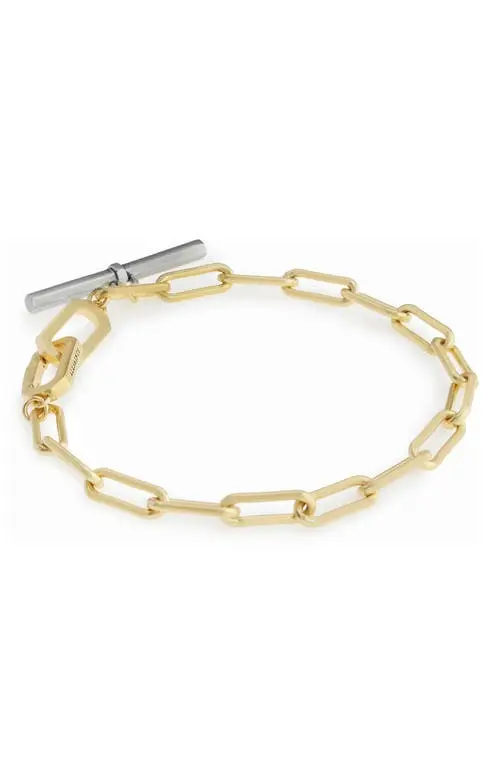 ALLSAINTS Mixed Metal Bar Link Bracelet