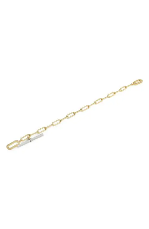 ALLSAINTS Mixed Metal Bar Link Bracelet