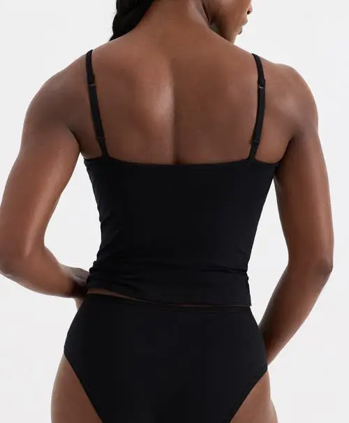 PACT Everyday Shelf Bra Camisole Made With Organic Cotton - Black