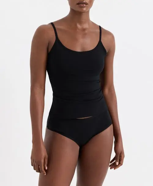 PACT Everyday Shelf Bra Camisole Made With Organic Cotton - Black