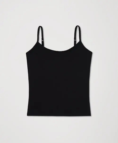 PACT Everyday Shelf Bra Camisole Made With Organic Cotton - Black