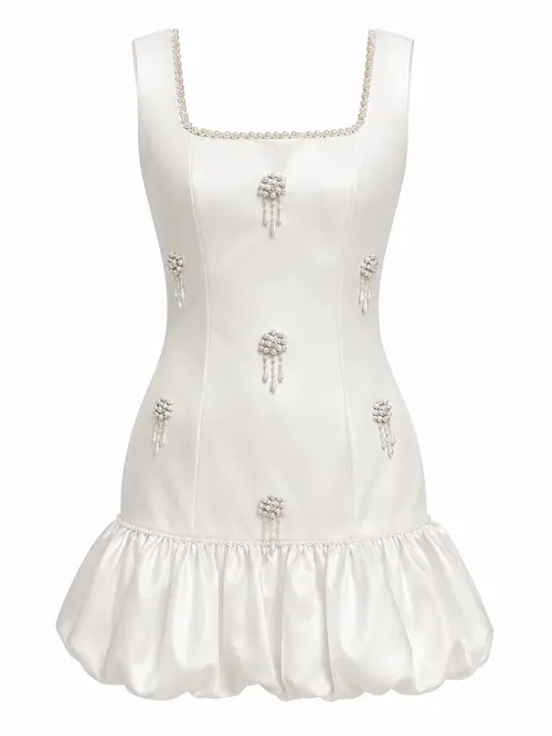 UNTAMED PETALS Mimi Mini Dress - Ivory