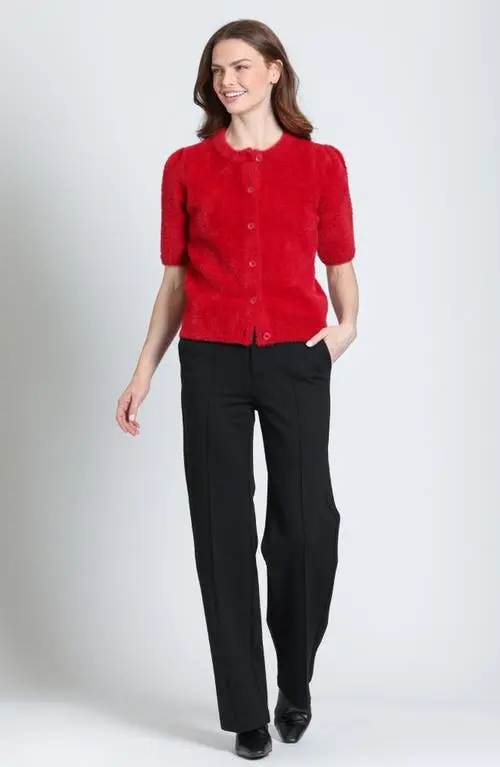 APNY Fuzzy Puff Sleeve Cardigan