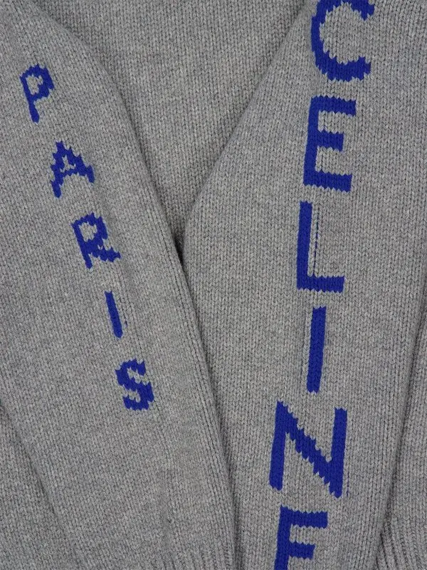 Celine Logo Wool Hoodie