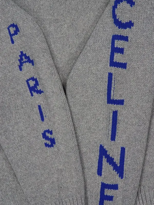 Celine Logo Wool Hoodie - Multicolor