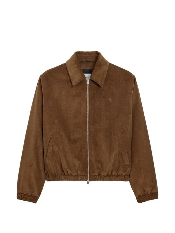 AMI Paris Velvet Cotton Blouson Jacket - Multicolor