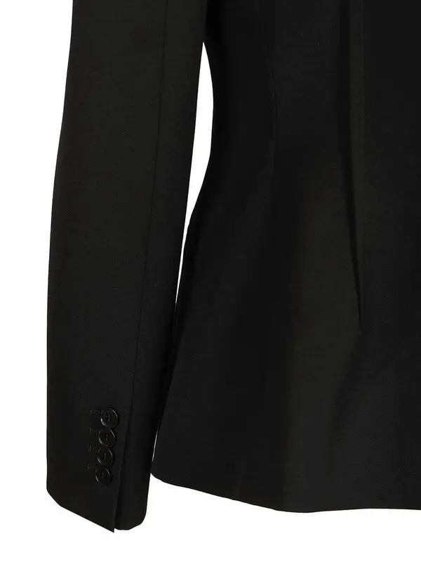 Alexander McQueen Single-breasted Jacket With Chainmail-style Embroidery