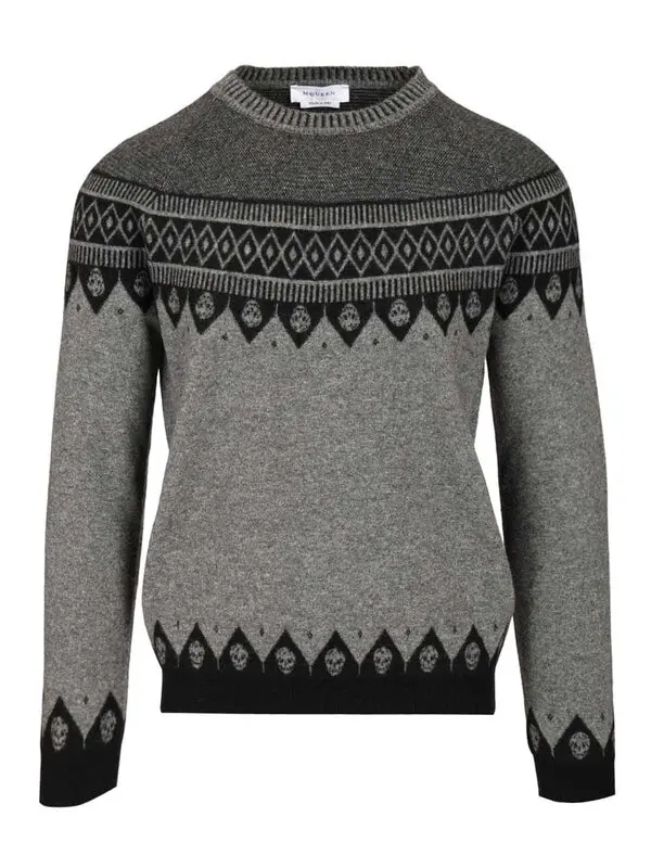 Alexander McQueen Sweater With Skulls