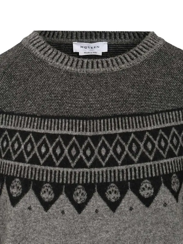 Alexander McQueen Sweater With Skulls