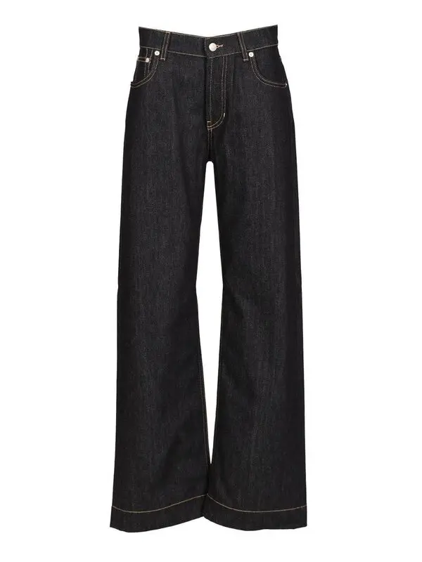 Alexander McQueen Wide Leg Jeans
