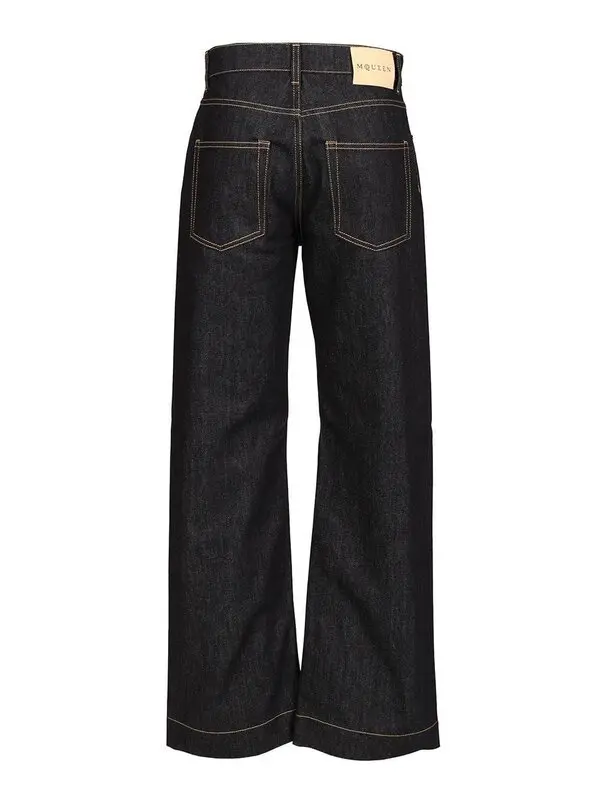 Alexander McQueen Wide Leg Jeans