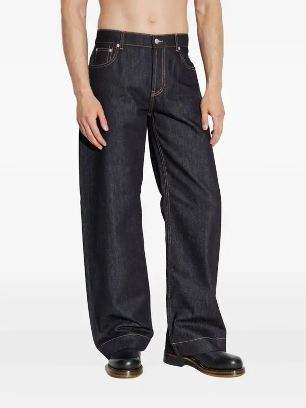 Alexander McQueen Wide Leg Jeans