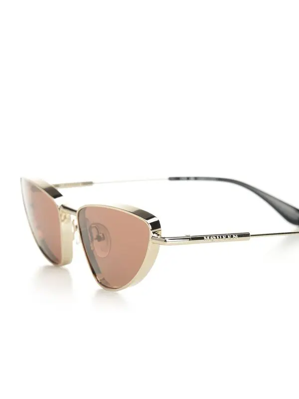 Alexander McQueen Cat-eye Metal T-bar Sunglasses