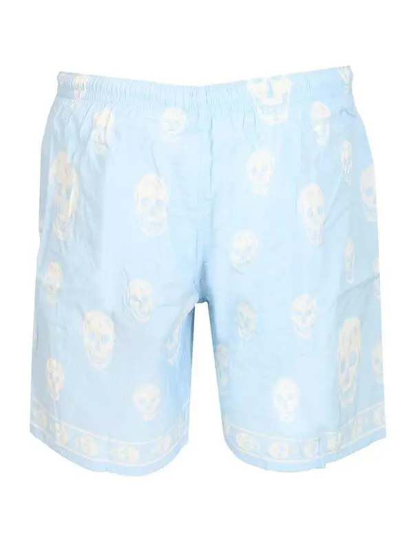 Alexander McQueen Swim Shorts With Skull Motif