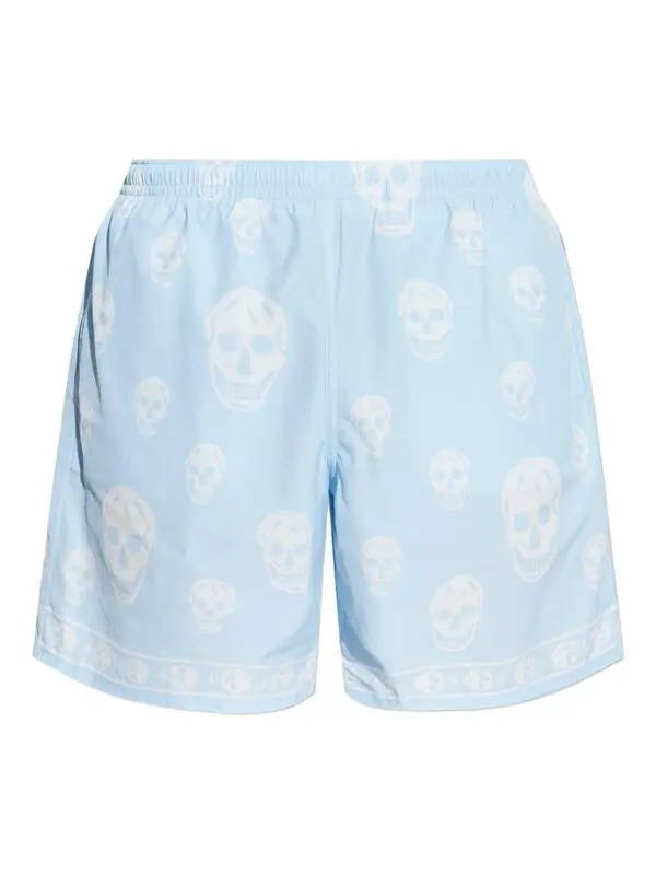 Alexander McQueen Swim Shorts With Skull Motif
