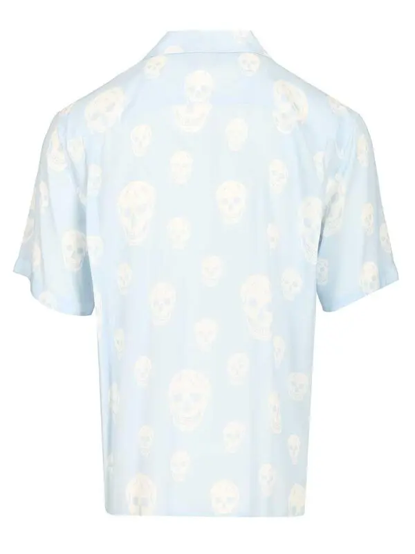 Alexander McQueen Printed Crepe De Chine Shirt