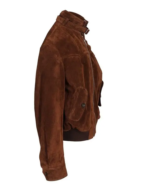 Alexander McQueen Suede Harrington Jacket