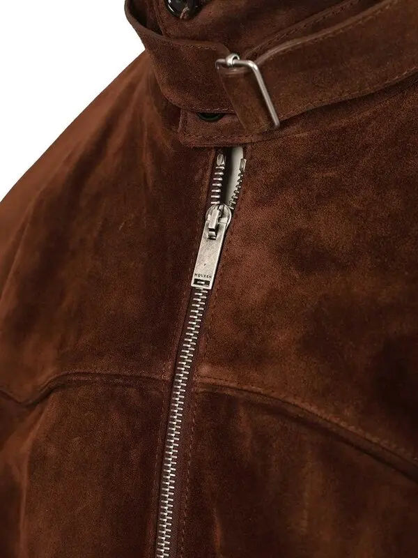 Alexander McQueen Suede Harrington Jacket