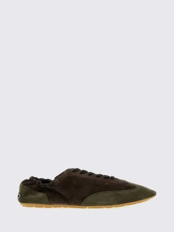 Saint Laurent Lewis Bicolor Suede Calfskin Low-top Sneakers