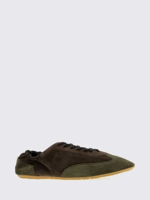 Saint Laurent Lewis Bicolor Suede Calfskin Low-top Sneakers