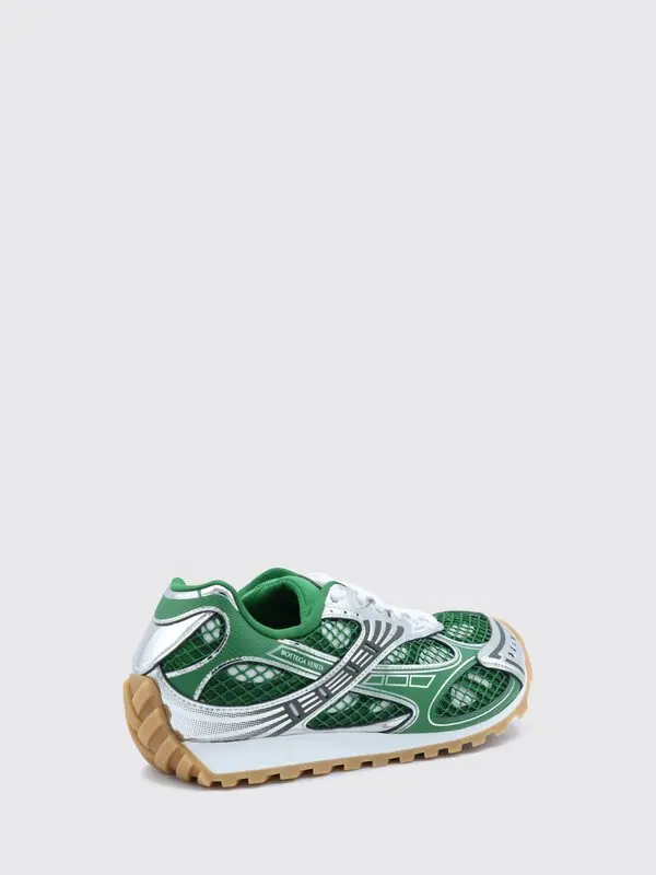 Bottega Veneta Orbit Technical Mesh Sneakers In A Bicolor Design - Green