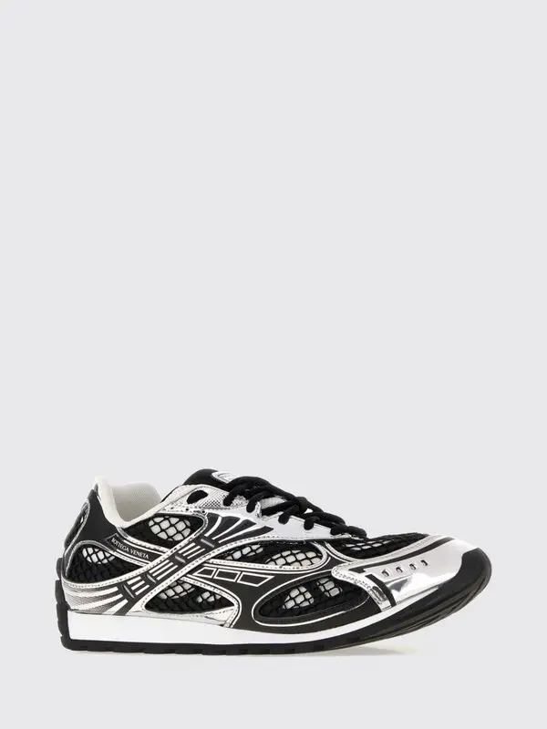 Bottega Veneta Orbit Technical Mesh Sneakers In A Bicolor Design - Black