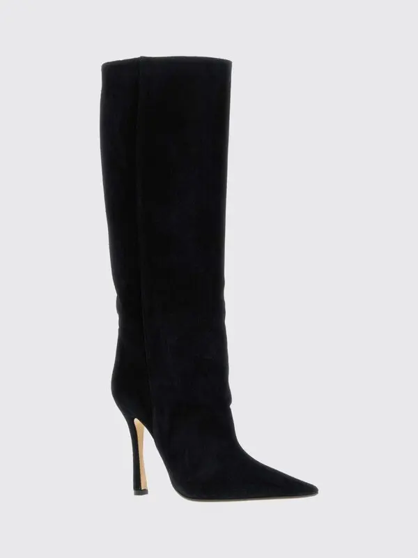 Gucci Naomi Suede Knee-high Boots With Stiletto Heel
